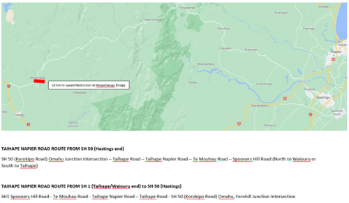 Taihape to Napier Route open to High Productivity Motor Vehicles (HPMV ...