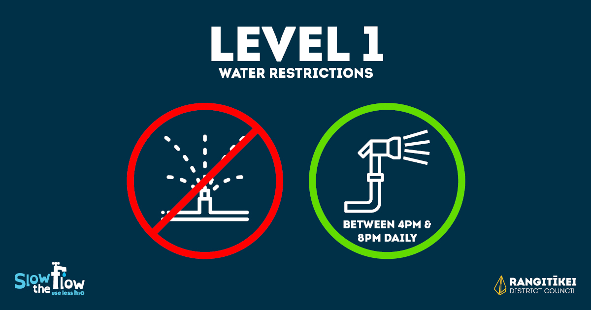 News: Feb 2022 - Water restrictions implemented in Marton: Rangitikei ...